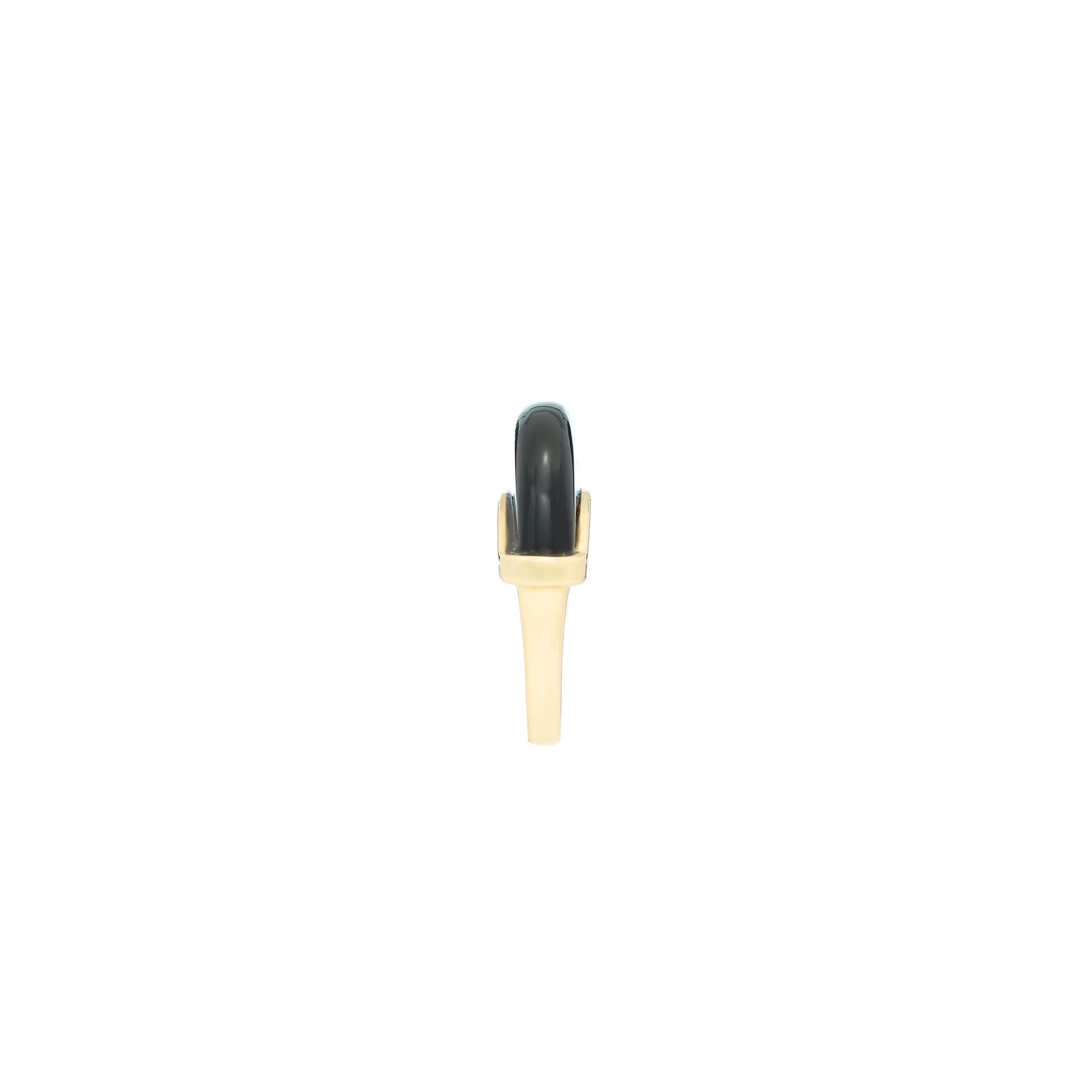 Luna Mini Ring - Gold Onyx – Wyld Box Jewelry
